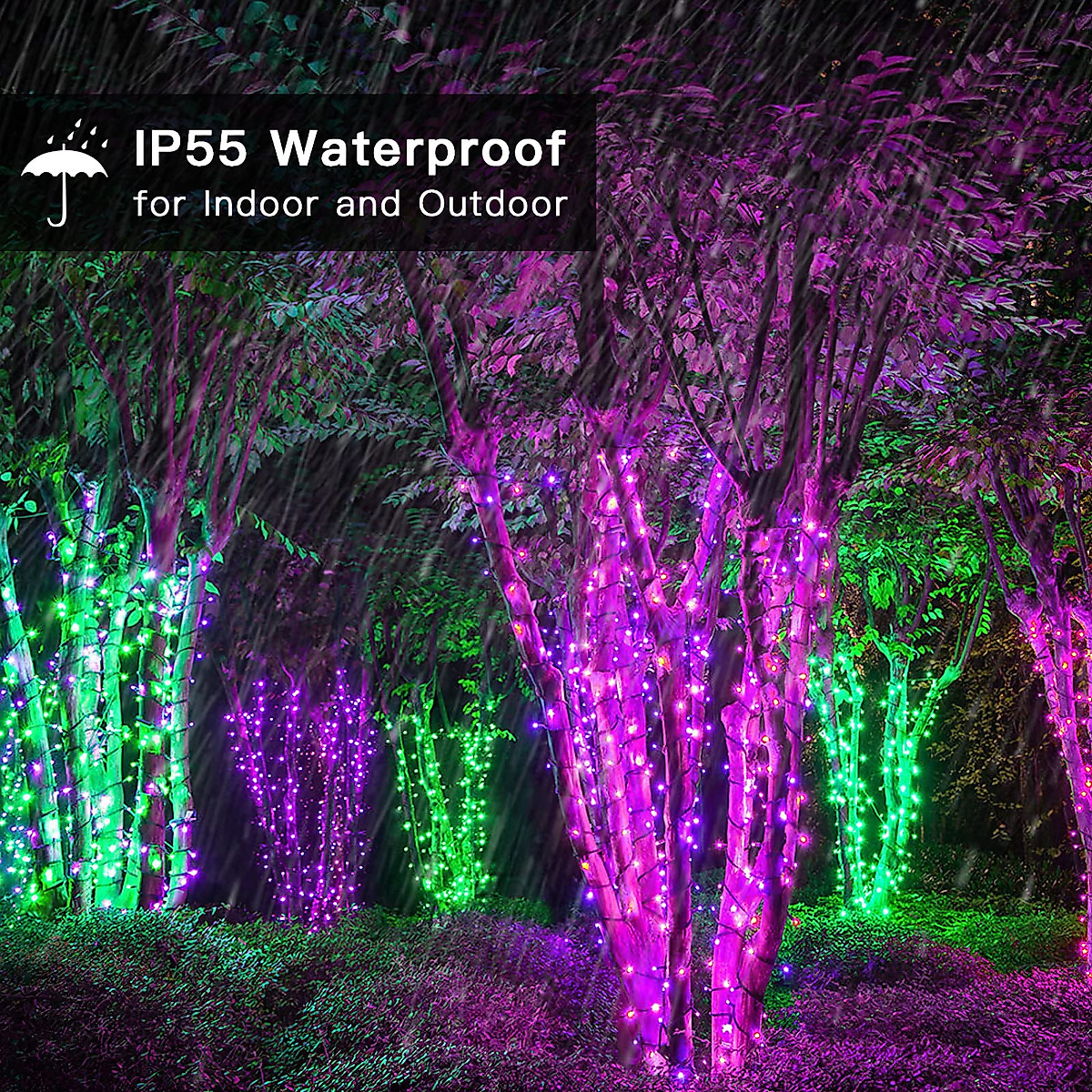 300 LED Christmas String Lights, 108FT Christmas Lights - UL Certified Outdoor & Indoor Fairy Lights Christmas Tree Decor, Patio, Garden, Party, Wedding, Halloween, Holiday Decoration