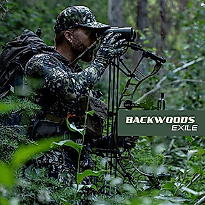 HIDEN Super Stalk Camo Hunting Pants for Men, Water Repellant, Ultra Silent, Turkey Hunt, Forest Camo, 38W x 32L