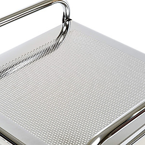 Seville Classics Rolling Utility Organizer Storage Cart for Home Office, School, Classroom, Scrapbook, Hobby, Craft, 15 Drawer, Multicolor (Pearlized)