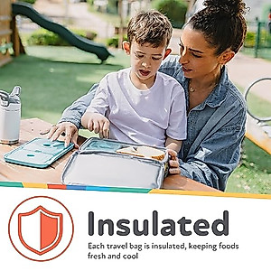 Nuby Insulated Bento Box Lunchbox, Boy