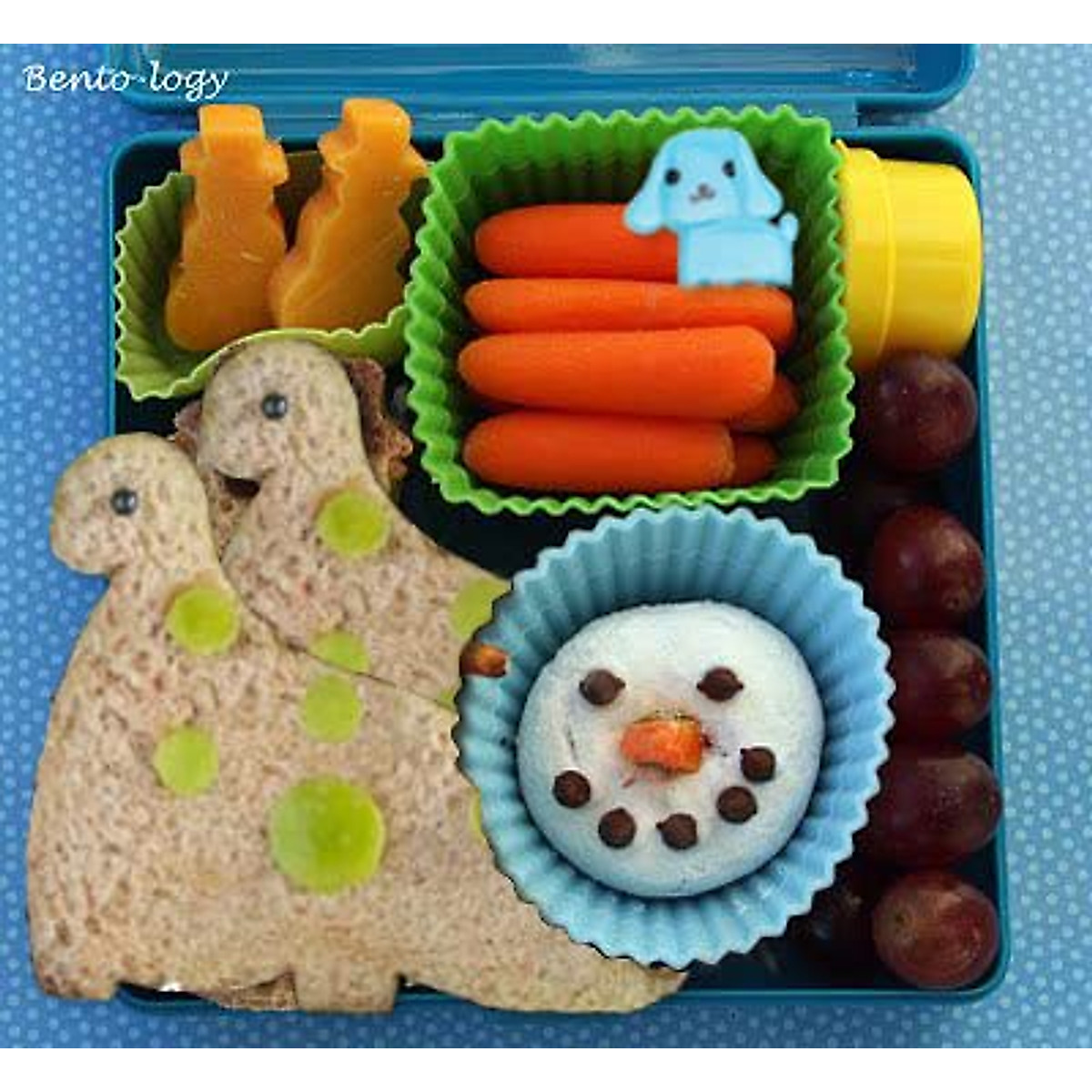 Sandwich Cutter Shape Set for Kids Vegetable Fruit Cutters Food Grade Cookie Mold for Lunchbox Bento Box