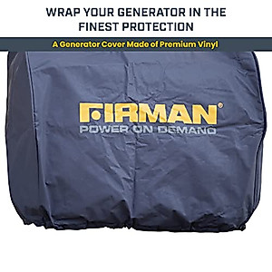 FIRMAN 1008 Inverter Generator Cover, Double-Insulted Generator Cover, Fits FIRMAN Small Inverter Generators of 1500-2500 Watt or up to 18.9" X 11.8" X 15.4", Cover Measures‎ 9.5" x 5.1" x 3.6", Small
