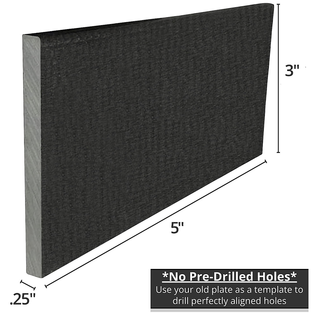 Project Patio - Rocker Spring Plate 3 Inch x 5 Inch, Universal Fiberglass Replacement Part for Swivel Rocking Chair, Outdoor Furniture Repair - 2 Pack