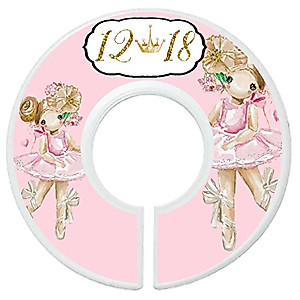 Mumsy Goose Nursery Closet Dividers Closet Organizers Baby Girl Clothes Dividers Ballerina