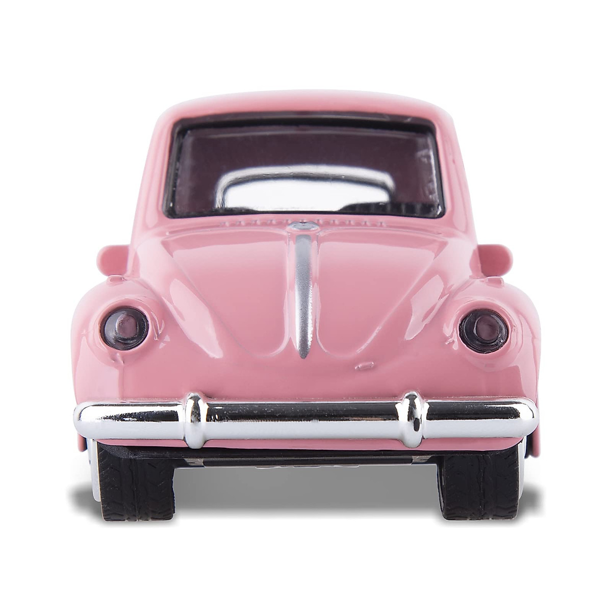 Berry President Die Cast Alloy Beetle Car Model, 1:36 Pullback Toy Vehicle with Opening Doors, Vintage Classic Car Toys for Kids and Adults