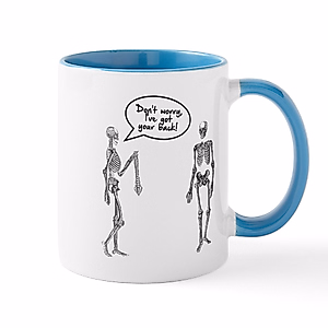CafePress Skeletons I've Got Your Back Mug Ceramic Coffee Mug, Tea Cup 11 oz