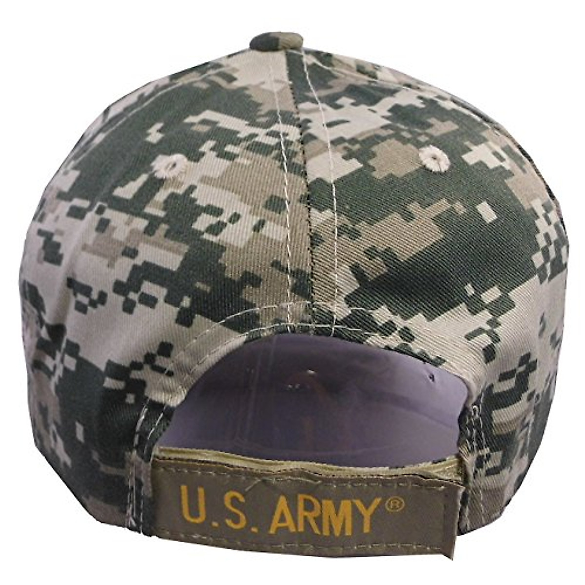 US Army Vietnam Veteran US Flag Bill Official Licensed Military Baseball Cap (One Size Fits All, Dig Camo)