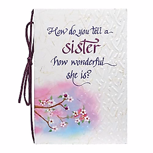 Blue Mountain Arts Sister Card - Thank You Card, Holiday Card, Any Occasion Card, Gemstone Accented, Eco-Friendly, 6.9 x 5.4 Inches