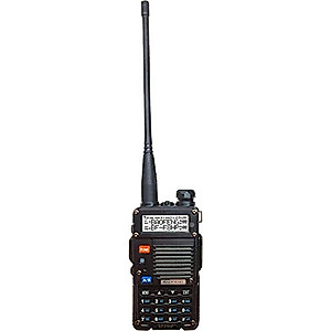 BAOFENG BF-F8HP (UV-5R 3rd Gen) 8-Watt Dual Band Two-Way Radio (136-174MHz VHF & 400-520MHz UHF) Includes Full Kit with Large Battery