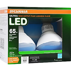 LEDVANCE Sylvania 79219 Dimmable 8W LED PAR30 Narrow Flood Bulb, White