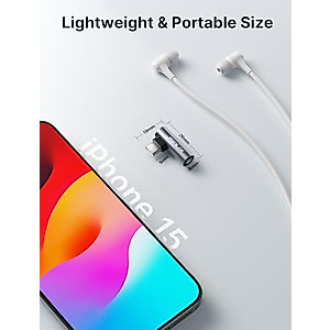 JSAUX 2Pack Right Angle USB C to 3.5mm Audio Adapter, Type USB C to Headphone Jack Dongle Aux Adapter Compatible with Samsung Galaxy S23 S23+ S23 Ultra, S22 S21 S20,iPad Pro, MacBook, iPhone15 - Grey