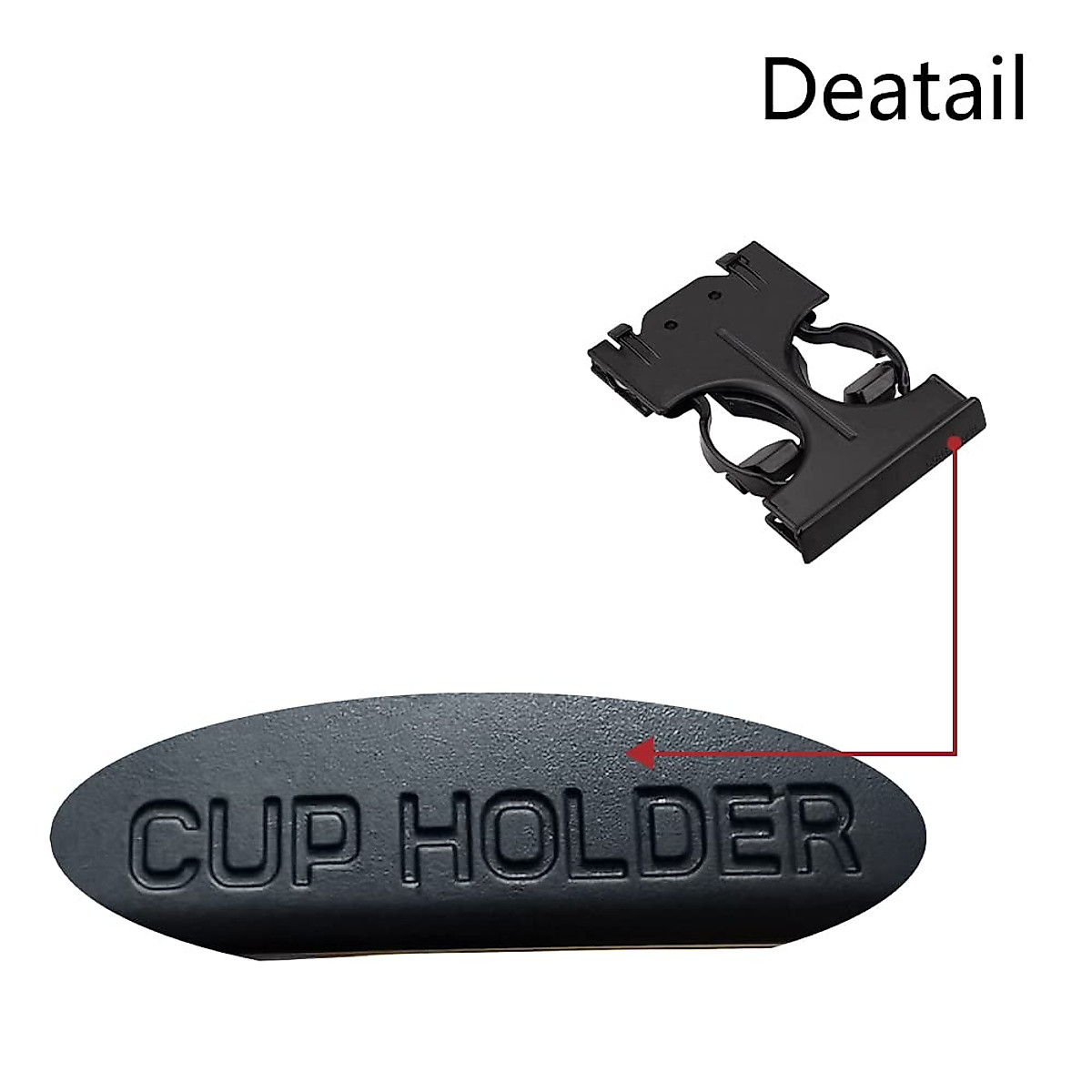 RLB-HILON Cup Holder Insert Compatible with Toyota 4Runner 1996 1997 1998 1999 Year Replaces OEM 55620-35050