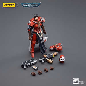 JOYTOY New 1/18 Warhammer 40,000 Action Figure Adepta Sororitas Battle Sisters Order of The Bloody Rose Sister Ignacia Collection Model Birthday Gifts