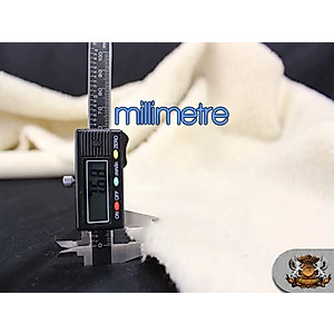 Heavy Duty Sherpa Sheep Skin 60" Wide - 21oz per Yard, 7.7mm Sold by The Yard (Ivory)