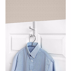 Spectrum Diversified 24700-24 Over The Door Hat and Coat Hook, White