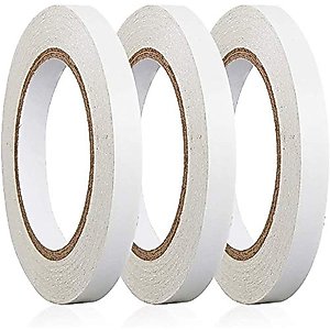 BYUEE 3 Rolls 0.4" x 30 Yards Double Sided Adhesive Sticky Tape for Crafts, Scrapbooking, Photography, Scrapbook Paper, Rubber Stamps, Card Making, Gift Wrapping, DIY, Arts, Office & Home Supplies