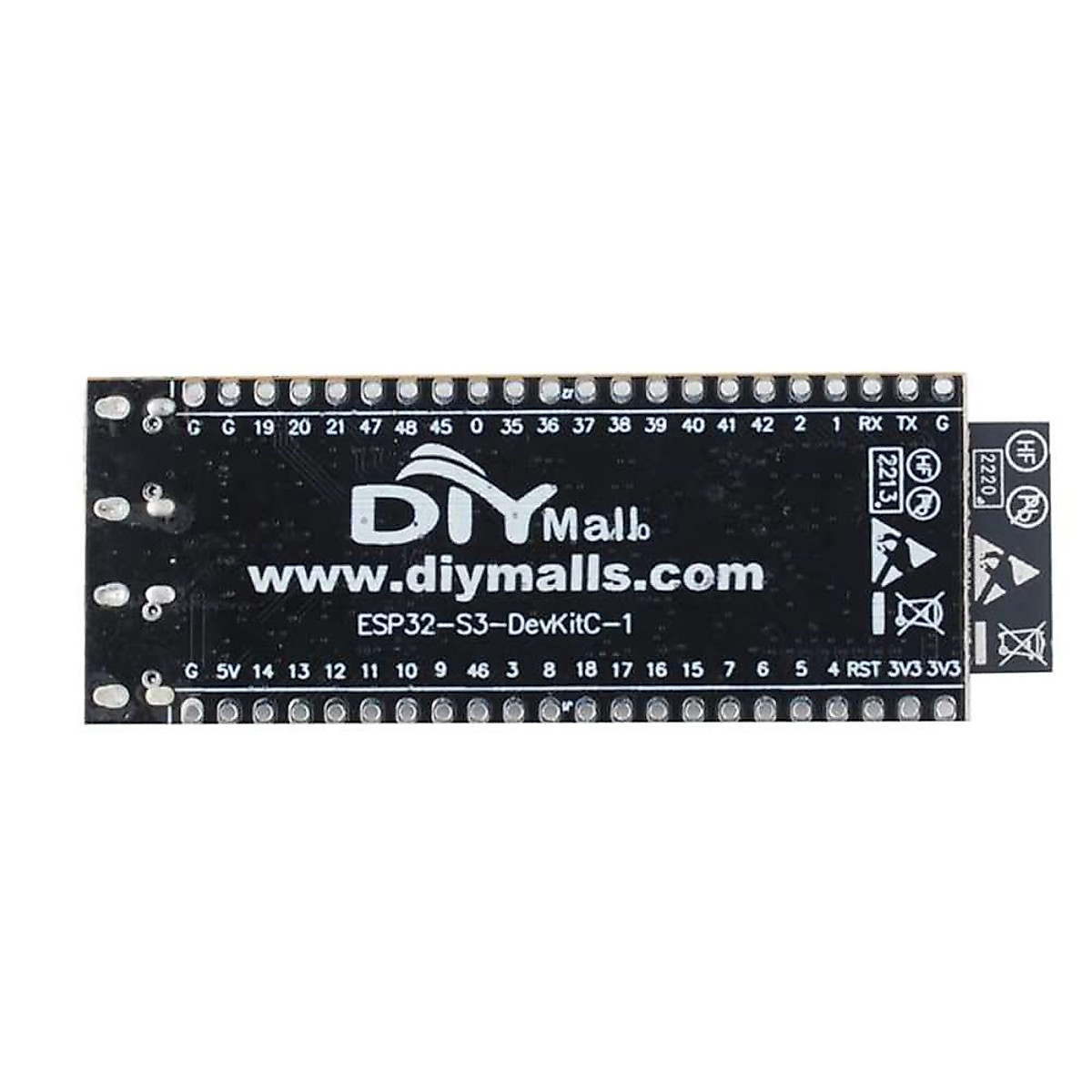 DIYmall 2PCS ESP32-S3-DevKitC-1-N16R8 ESP32 S3 Development Board ESP32-S3-WROOM-1 Module Wi-Fi+BT 16MB Flash 8MB PSRAM for Arduino ESP
