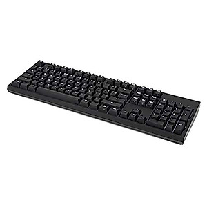 Code V3 104-Key Illuminated Mechanical Keyboard - White LED Backlighting, Black Case (Cherry MX Blue)