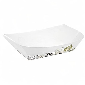 Dixie 2lb Polycoated Paper Food Tray by GP PRO (Georgia-Pacific), Kant Leek, Pathways, 2lb, KL200PATH, 1,000 Count (250 Trays Per Pack, 4 Packs Per Case)