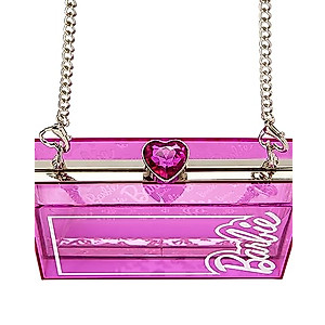 Spirit Halloween Pink Classic Barbie Box Crossbody Bag | Barbie Accessory | Barbie Purse