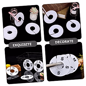 Cabilock Clothes Size Dividers Round 20 Pack Closet Wardrobe Separator Hooks for Easy Hanging