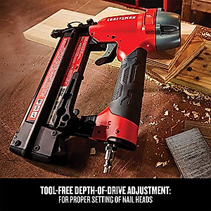 CRAFTSMAN Brad Nailer, 18GA, Pneumatic Nail Gun (CMPBN18K)