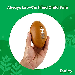 Boley Sports Ball Set - 5 Pack Mini Soccer Ball, Football, Basketball, Baseball, and Tennis Ball - Soft, Safe, Durable, and Kid-Friendly Playground Balls for Indoor and Outdoor Play - Ages 3 and Up