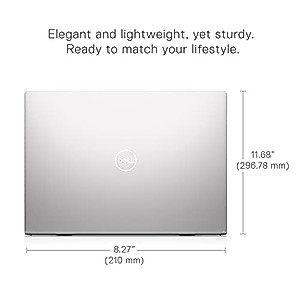 Dell Inspiron 13 5310, 13.3 inch QHD Non-Touch Laptop - Intel Core i7-11390H, 16GB LPDDR4x RAM, 512GB SSD, NVIDIA GeForce MX450 with 2GB GDDR6, Windows 11 Home - Platinum Silver