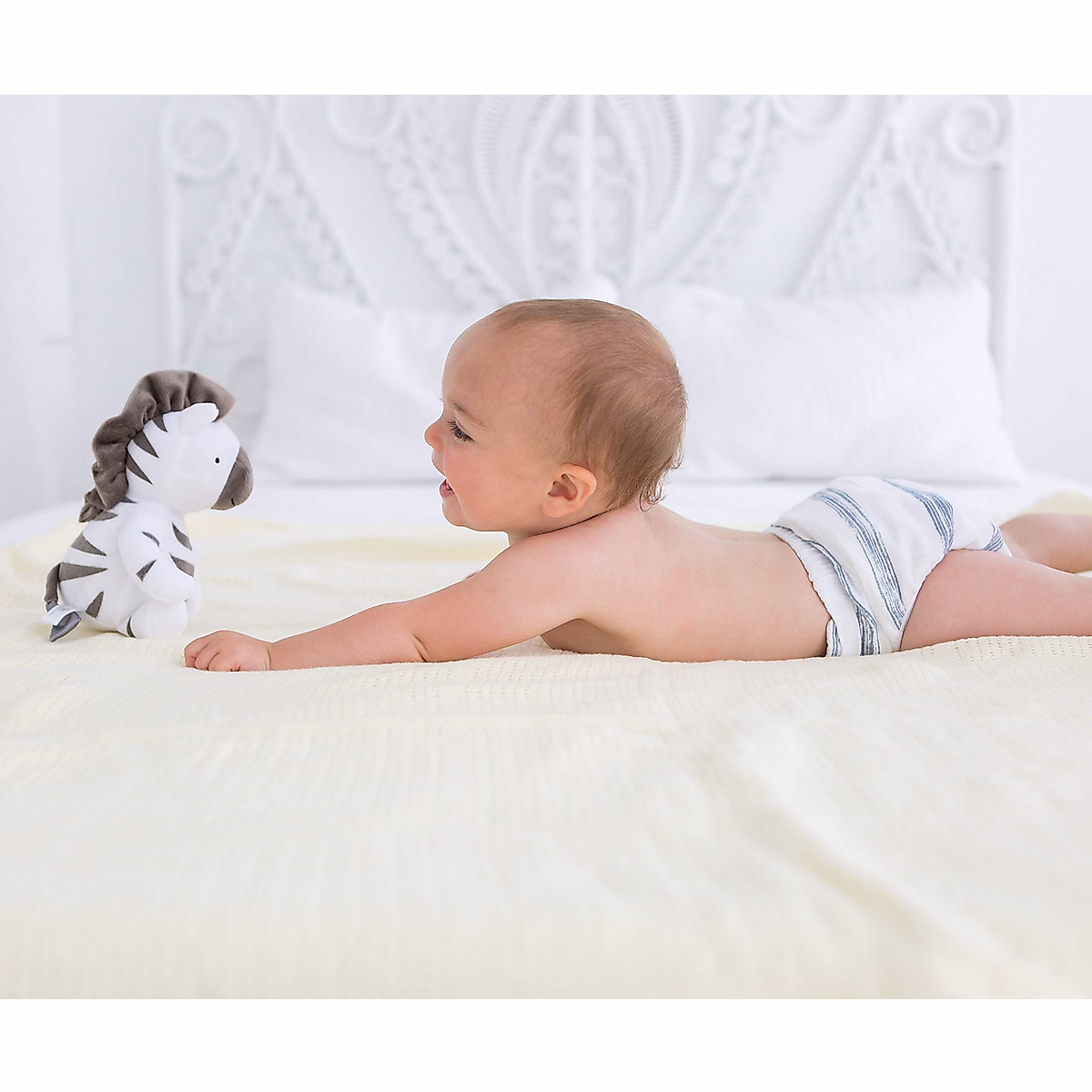 Smart Nappy Cloth Diaper Reusable Inserts, Set of 10, Fits Honest Hybrid Diaper Cover, Fits Amazing Baby SmartNappy Cover, Pocket-Sling Compatible, 5 Tri-fold & 5 Boosters, Size Med/Large