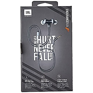 JBL Endurance RUN Sweatproof Sports In-Ear Headphones with One-Button Remote and Microphone (Black)