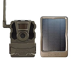 TACTACAM outdoor Reveal XB Cellular Trail Camera, 720p No Glow - Verizon & AT&T Reveal External Solar Panel