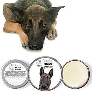 The Blissful Dog Belgian Malinois Nose Butter, Versatile Dog Nose Balm for Dry Nose, Handcrafted Nose Moisturizer, Easy-to-Apply Dog Essentials, Unscented, 2 oz.