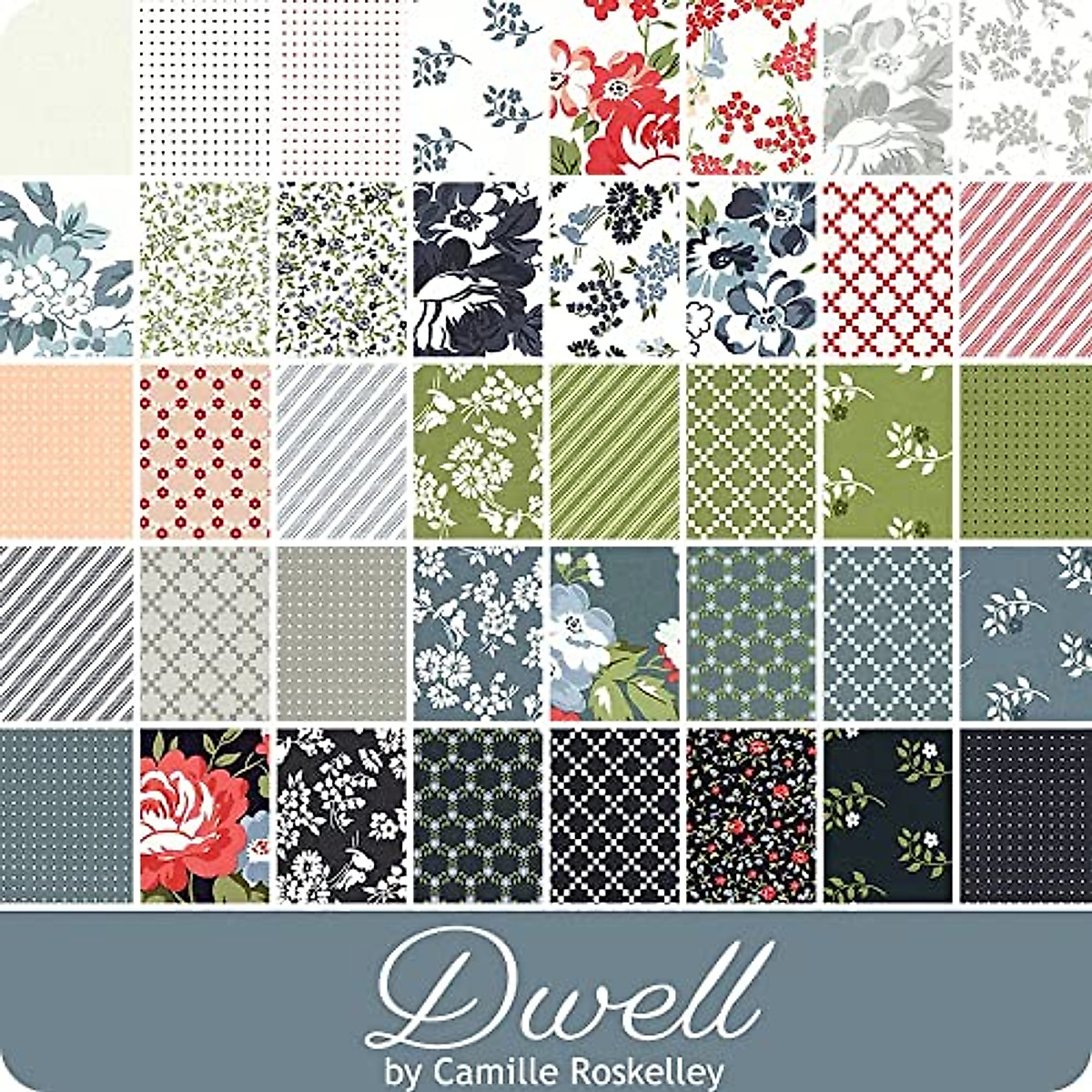 Dwell Charm Fabric Pack 55270PP from Moda by The Pack