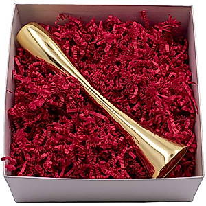 Stephanie Imports Made In USA Crinkle Cut (Zig Fill) Shredded Paper 2 lbs (Red)