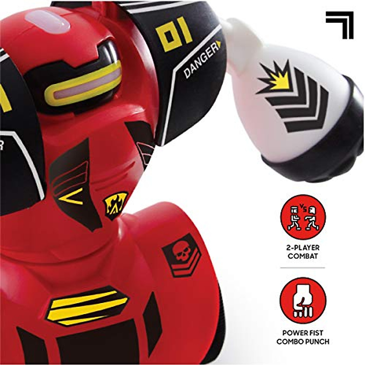 Sharper Image Remote Control Robot Multiplayer Combat Set, Red & White