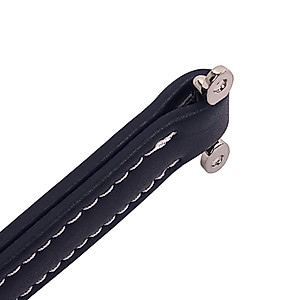 Vintage Style Guitar AMP Amplifier Leather Handle Amp Handle Strap for Guitar Speaker Amplifier (Black)