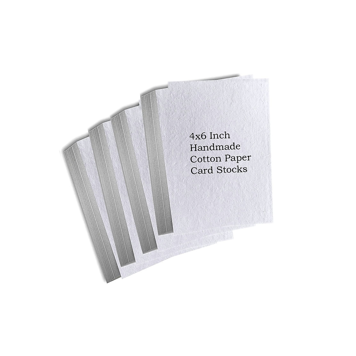 E-Tailor® 4x6" Wedding Invitation Paper, Baby Shower Card Stock Handmade Paper, Cotton Paper, Wedding Paper, Smooth Watercolor Paper, Calligraphy Paper, Rag Paper 300gsm Pack of 50 Blank Card Stock