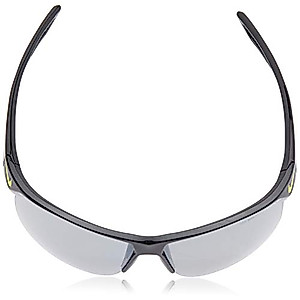 Nike Golf Cross Trainer Sunglasses, Black/Volt Frame, Grey with Silver Flash Lens