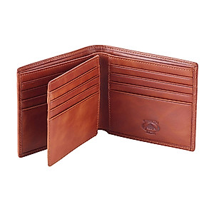 Stealth Mode Leather Bifold Wallet for Men With ID Window and RFID Blocking
