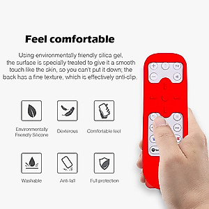 Silicone Protective Case Compatible for Sony PS5 Remote Skin Case, Anti-Drop/Non-Slip Silicone Protective Cover ，Glow in The Dark （Glow Blue + Glow Green +Red）