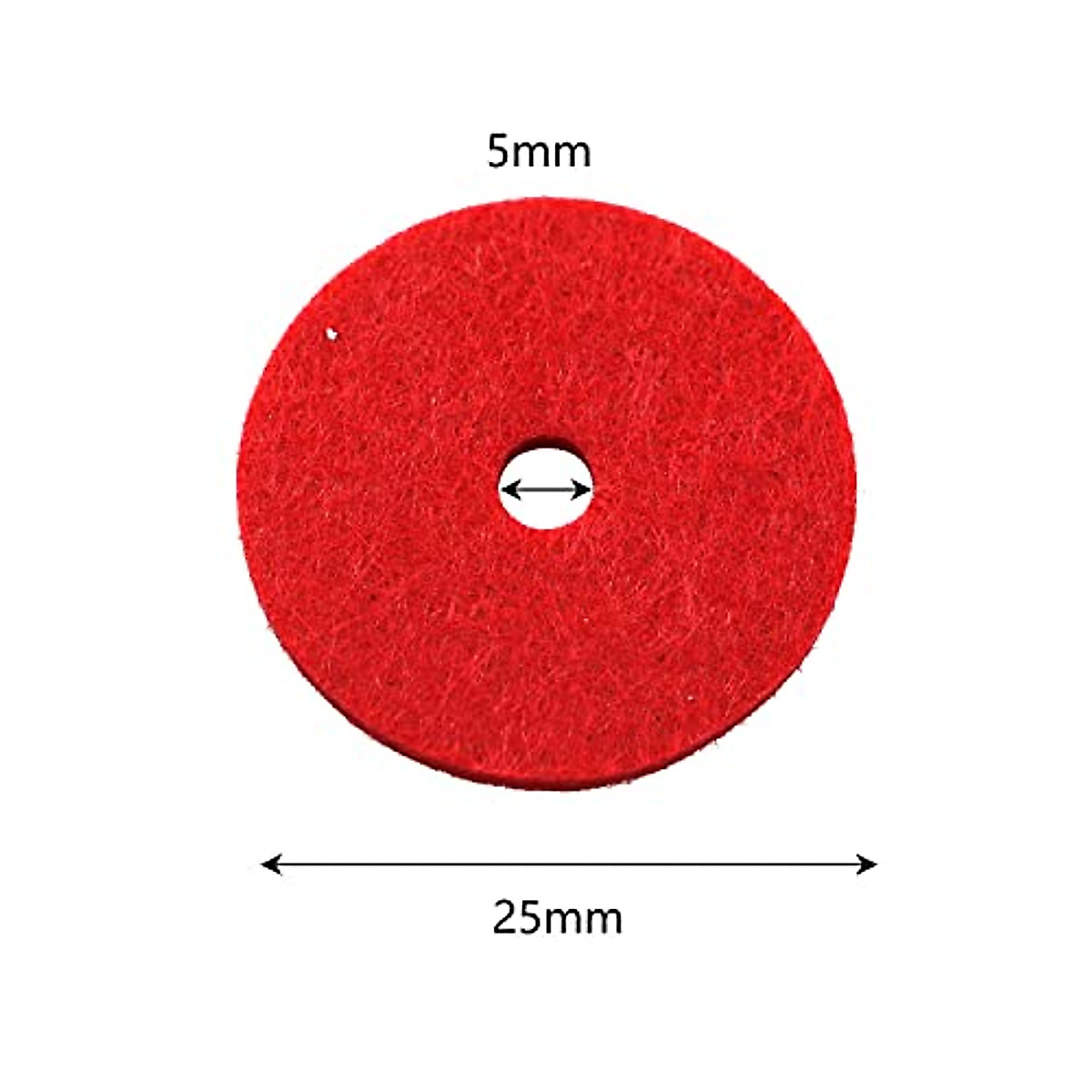 ZYAMY 100pcs Sewing Machine Spool Pin Felt Pad 1x0.2x0.08 inches Felts Thread Spool Pin Sewing Machine Spool Adapter Treadle Sewing Machine Parts for DIY Sewing Arts Crafts