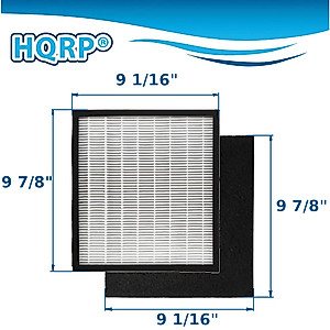 HQRP Filter Kit Replacement for Oreck WK01234QPC, Opti Max 94 AIR94 Compatible with Oreck Airvantage WK10002QPC, WK10002, WK10004, Airvantage Plus Pet WK10052QPC WK10052 Air Purifiers