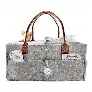 Storage Bag, Durable and Lightweight Foldable Felt Storage Bag Portable Lightly Multifunction Changeable Compartments for Car Travel Indoor