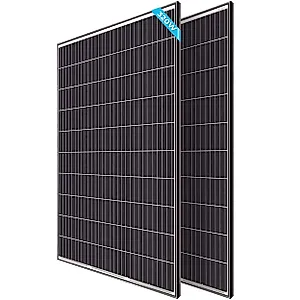 Renogy 2pcs Solar Panel Kit 320W 24V Monocrystalline On/Off Grid for RV Boat Shed Farm Home House Rooftop Residential Commercial House, 2 Pieces, UL Certified