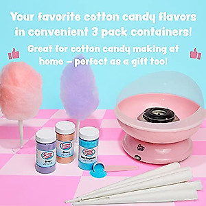 Cotton Candy Express CC1000-S Cotton Candy Machine with 5 Sugar Pack - Cherry, Grape, Blue Raspberry, Orange, Pink Vanilla