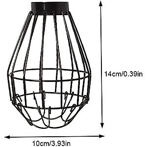 Dehydrator Reptile Heating Lamp Lampshade Guard Anti Scald Lamp Mesh Cover Anti-Rust Metal Wire Cage Protector for Amphibian Snake Lizard Turtle