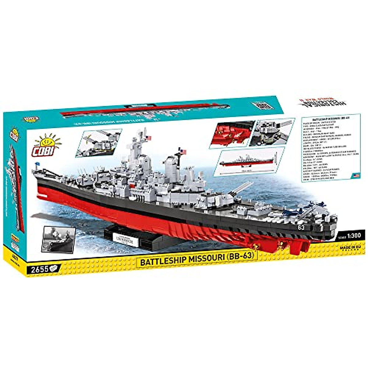 COBI Historical Collection World War II Battleship Missouri (BB-63),2655 pieces