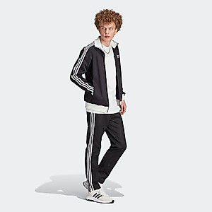 adidas Originals Men's Adicolor Classics Beckenbauer Track Top, Black/White, Large