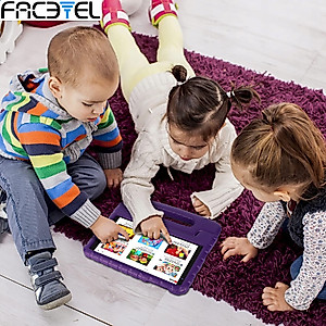 FACETEL Kids Tablet 8 inch Android 13 Tablet for Kids 7GB RAM 64GB ROM TF 512GB Parental Control, Puzzle Game, Bluetooth, Education, Dual Camera, Toddler Tablet with 3600mAh Netflix YouTube, Purple