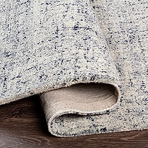 Hauteloom Tanana Wool Living Room, Bedroom Area Rug - Modern - Beige, Black, Gray - 8' x 10'